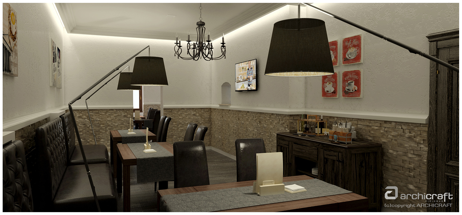 Restaurant pizzerie Roma – Archicraft