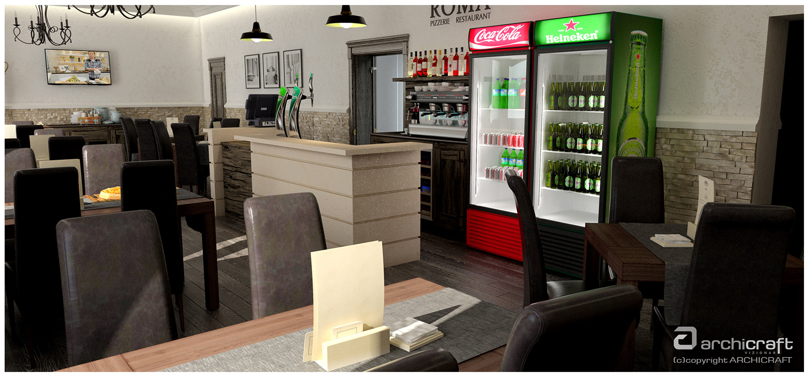 Restaurant pizzerie Roma – Archicraft